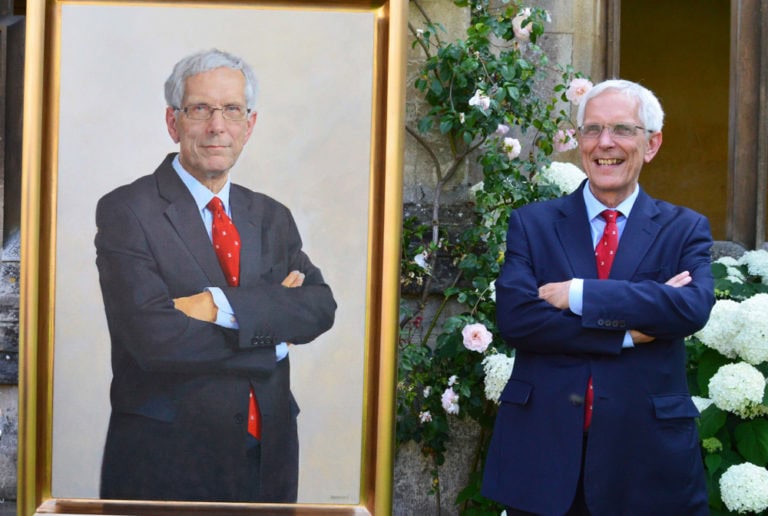 Portrait of Professor Sir David Clary unveiled - Magdalen College