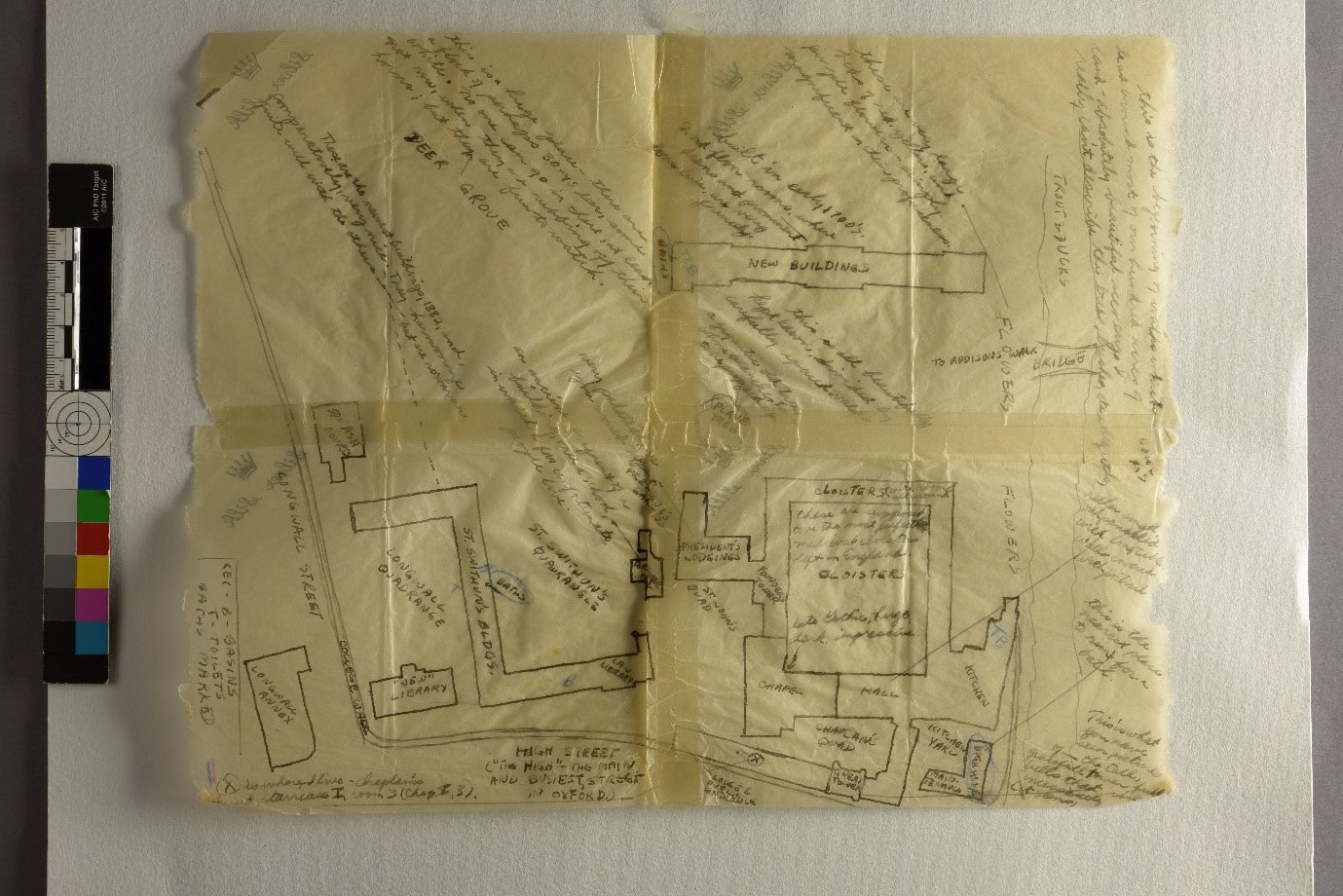 First letter home, and the ‘toilet paper’ map, 1957 (Acc 2019/191 ...