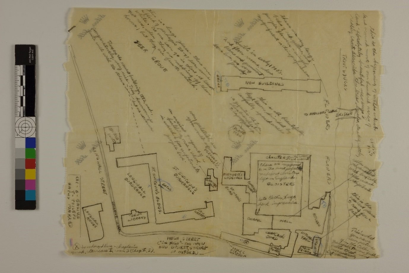 First letter home, and the ‘toilet paper’ map, 1957 (Acc 2019/191 ...