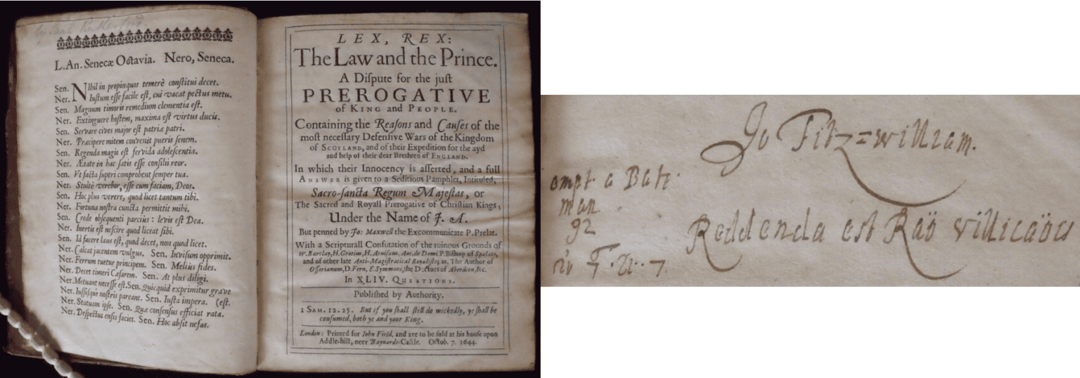 Books That Tell Stories: John Fitzwilliam's Library - Magdalen College